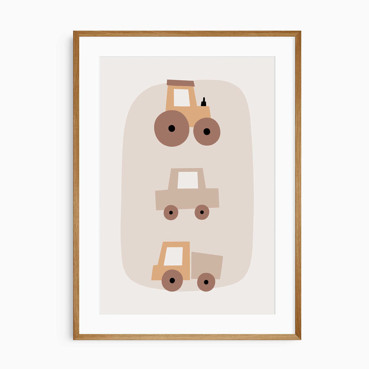 Boho Nursery Wall Art | Tractor Car and | Baby Room Decor ...